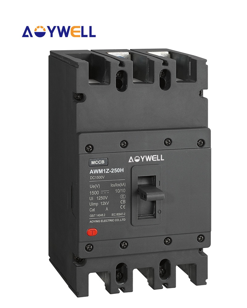 AOYWELL DC 1500V 3P 125A MCCB FOR Hybrid Solar system SolarRoof system ...